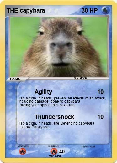 Pokémon THE capybara - Agility - My Pokemon Card
