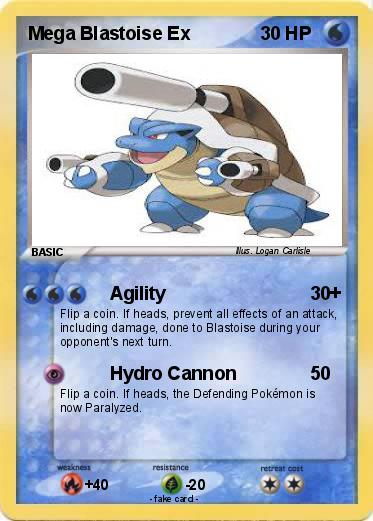 Pokémon Mega Blastoise Ex 22 22 - Agility - My Pokemon Card