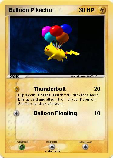 Pokémon Balloon Pikachu 5 5 - Thunderbolt - My Pokemon Card