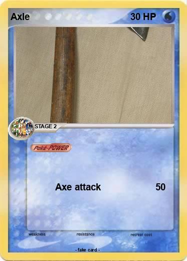 Pokémon Axle 18 18 - Axe attack - My Pokemon Card