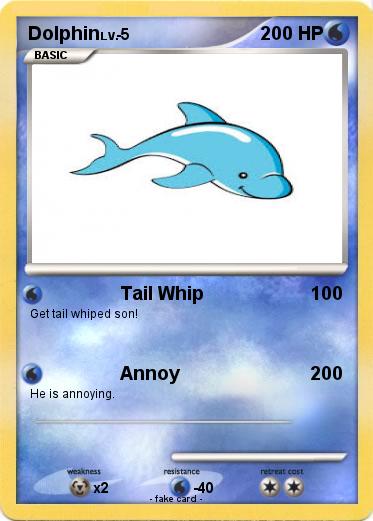 Pokémon Dolphin 186 186 - Tail Whip - My Pokemon Card