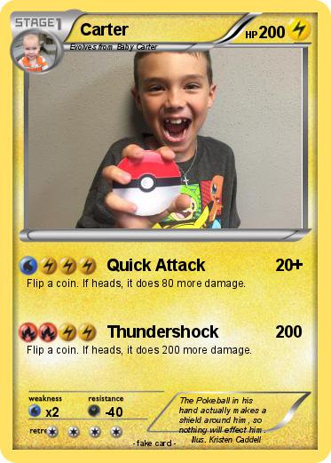 Pokémon Carter 230 230 - Quick Attack - My Pokemon Card
