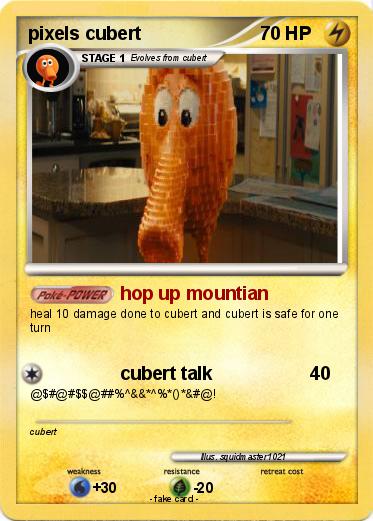 Pokémon pixels cubert - hop up mountian - My Pokemon Card