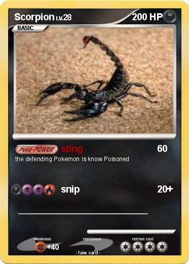 Pokémon Scorpion 490 490 - sting - My Pokemon Card