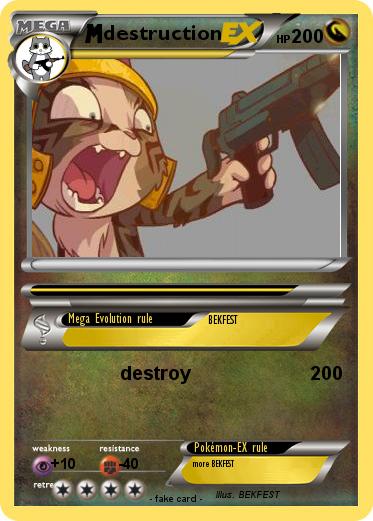 Pokémon destruction 162 162 - destroy - My Pokemon Card