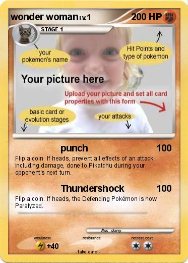 Pokémon wonder woman 88 88 - punch - My Pokemon Card