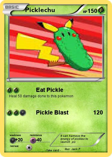Pokémon Picklechu 5 5 - Eat Pickle - My Pokemon Card