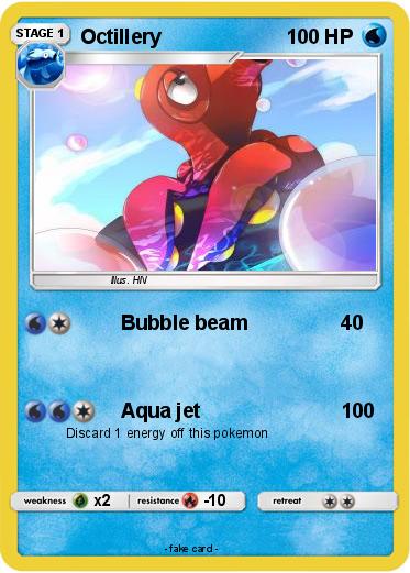 Pokémon Octillery 50 50 - Bubble beam - My Pokemon Card