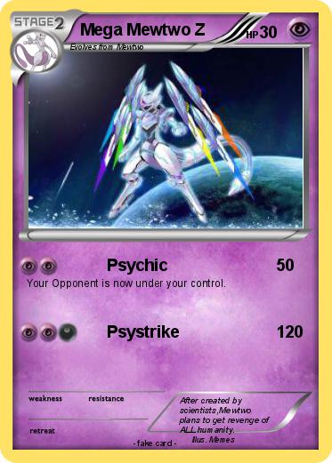 Pokémon Mega Mewtwo Z 21 21 - Psychic - My Pokemon Card