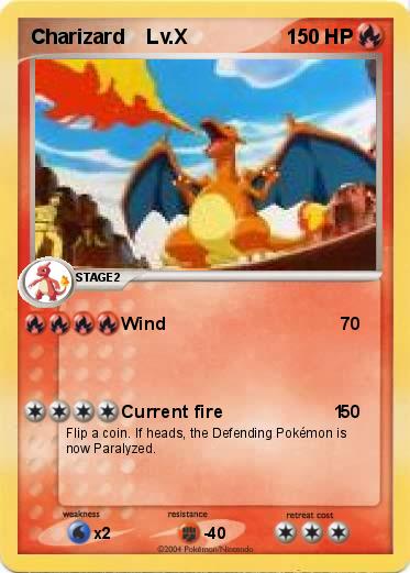 Pokémon Charizard Lv X 32XpW - Wind - My Pokemon Card
