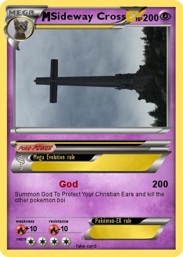 Pokémon Sideway Cross - God - My Pokemon Card