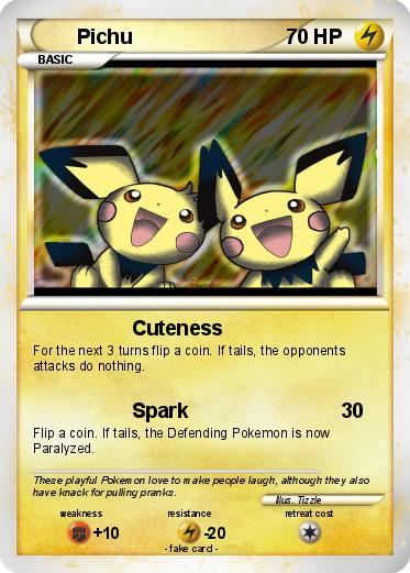 Pokémon Pichu 1996 1996 - Cuteness - My Pokemon Card