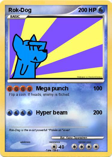 Pokémon Rok Dog - Mega punch - My Pokemon Card