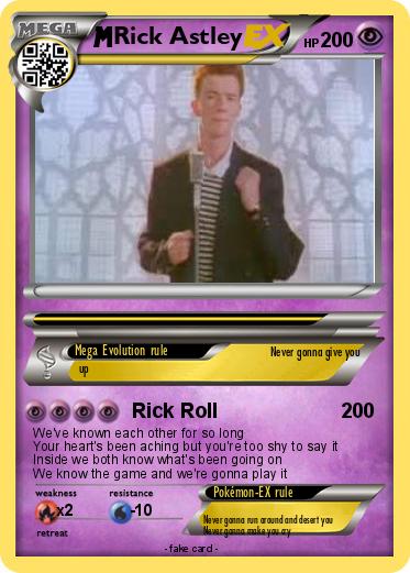 Pokémon Rick Astley 384 384 - Rick Roll - My Pokemon Card