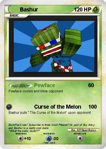 Pokémon Bashur 22 22 - Pewface - My Pokemon Card
