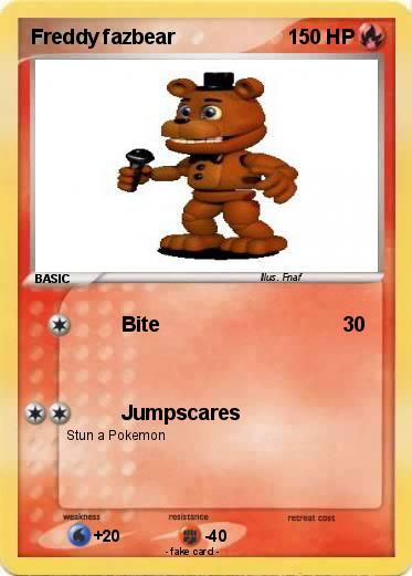 Pokémon Freddy fazbear 1244 1244 - Bite - My Pokemon Card