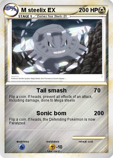 Pokémon M steelix EX 17 17 - Tail smash - My Pokemon Card