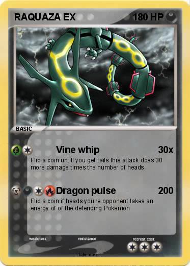 Pokémon RAQUAZA EX 34 34 - Vine whip - My Pokemon Card