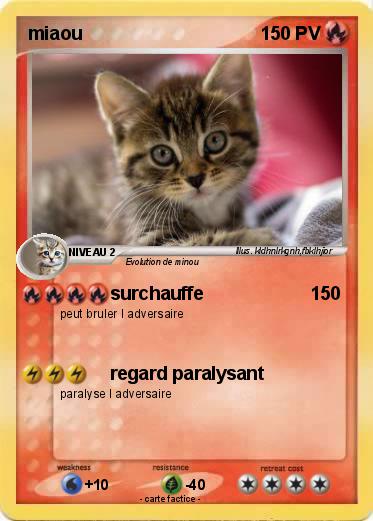 Pokémon miaou 129 129 - surchauffe - Ma carte Pokémon