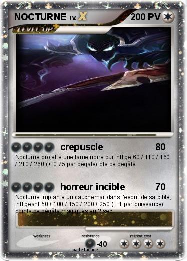Pokémon NOCTURNE 22 22 - crepuscle - Ma carte Pokémon