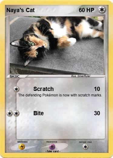 Pokémon Naya s Cat - Scratch - My Pokemon Card