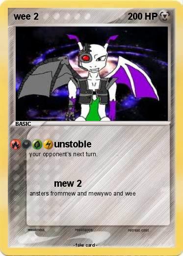 Pokémon wee 2 2 - unstoble - My Pokemon Card