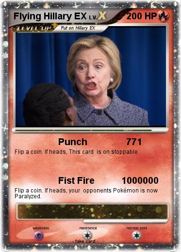 Pokémon Flying Hillary EX - Punch 771 - My Pokemon Card