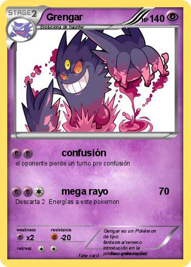 Pokémon Grengar 2 2 - confusión - Mi carta pokémon