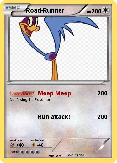Pokémon Road Runner 28 28 - Meep Meep - My Pokemon Card