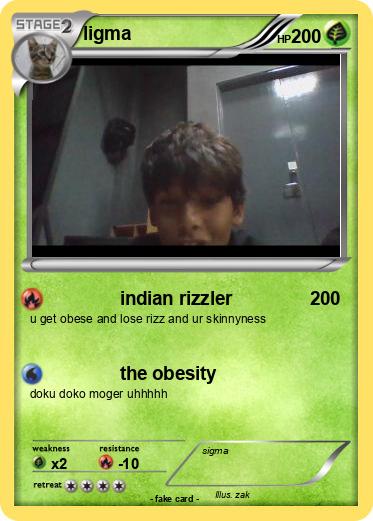 Pokémon ligma 65 65 - indian rizzler - My Pokemon Card