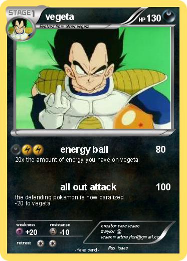 Pokémon vegeta 2159 2159 - energy ball - My Pokemon Card