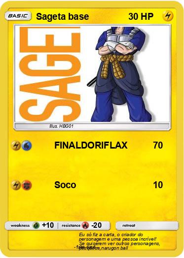 Pokémon Sageta base - FINALDORIFLAX - My Pokemon Card