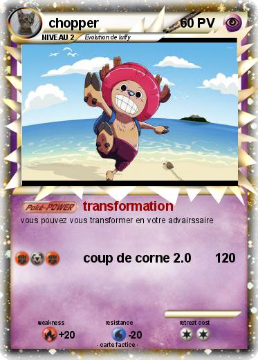 Pokémon chopper 502 502 - transformation - Ma carte Pokémon