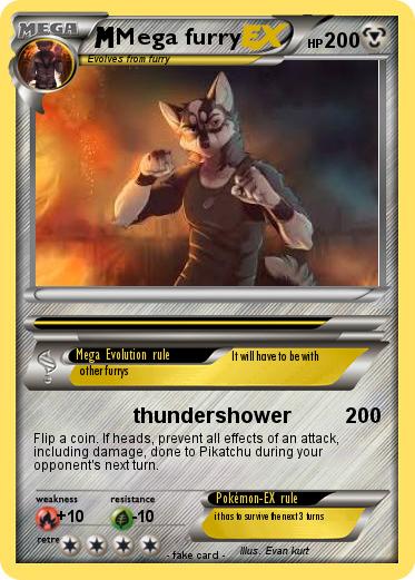 Pokémon Mega furry - thundershower - My Pokemon Card