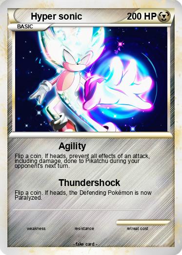 Pokémon Hyper sonic 628 628 - Agility - My Pokemon Card