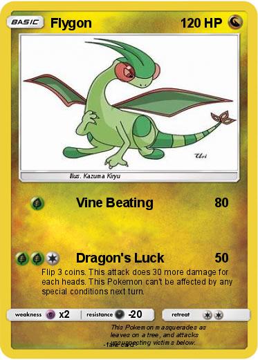 Pokémon Flygon 492 492 - Vine Beating - My Pokemon Card