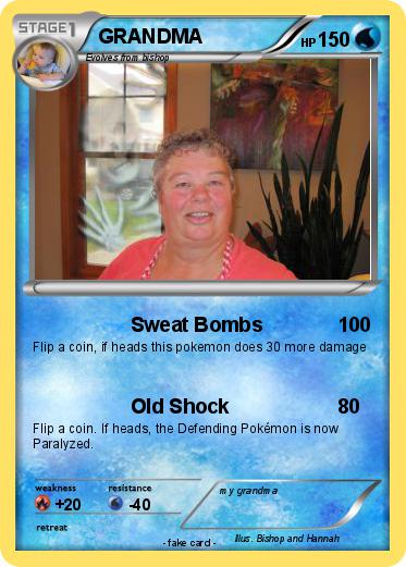 Pokémon GRANDMA 175 175 - Sweat Bombs - My Pokemon Card