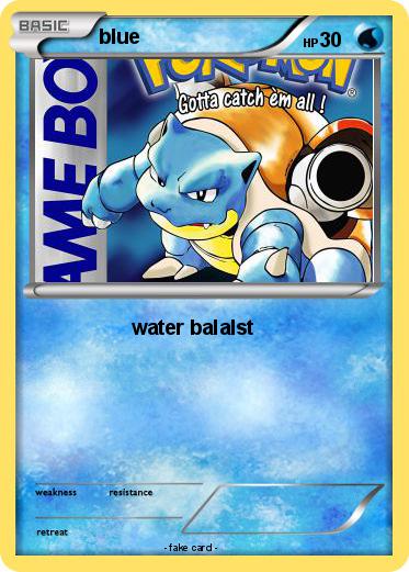 Pokémon blue 3341 3341 - water balalst - My Pokemon Card