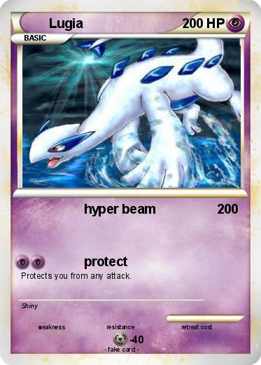 Pokémon Lugia 6349 6349 - hyper beam - My Pokemon Card