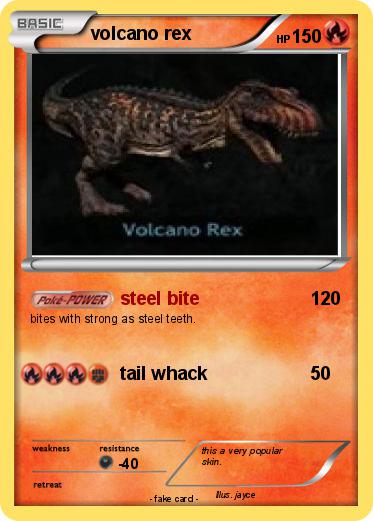 Pokémon volcano rex - steel bite - My Pokemon Card
