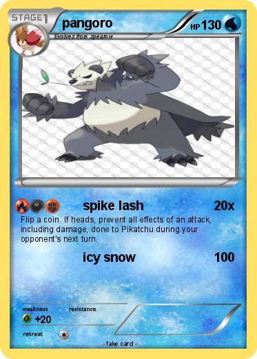 Pokémon pangoro 60 60 - spike lash - My Pokemon Card