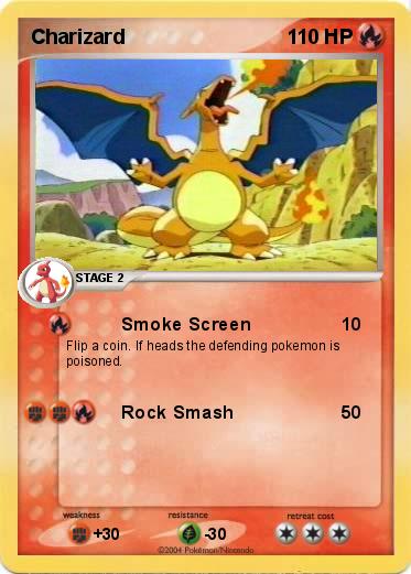 Pokémon Charizard 72 72 - Smoke Screen - My Pokemon Card