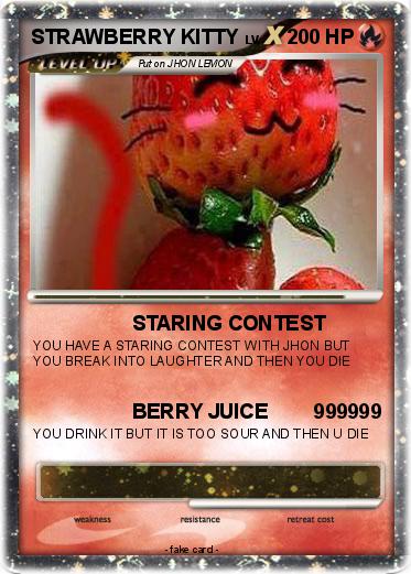 Pokémon STRAWBERRY KITTY - STARING CONTEST - My Pokemon Card
