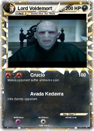 Pokémon Lord Voldemort 310 310 - Crucio - My Pokemon Card