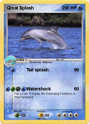 Pokémon Great Splash - Tail splash - My Pokemon Card