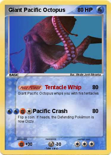 Pokémon Giant Pacific Octopus - Tentacle Whip - My Pokemon Card