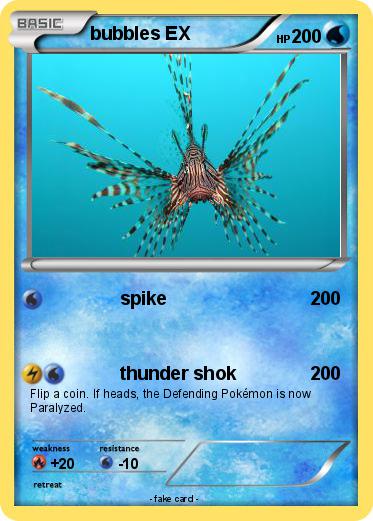 Pokémon bubbles EX 3 3 - spike - My Pokemon Card