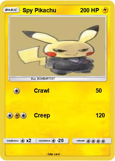 Pokémon Spy Pikachu 4 4 - Crawl - My Pokemon Card