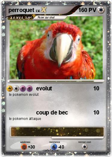 Pokémon perroquet 15 15 - evolut - Ma carte Pokémon
