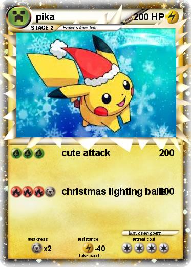 Pokémon pika 798 798 - cute attack - My Pokemon Card